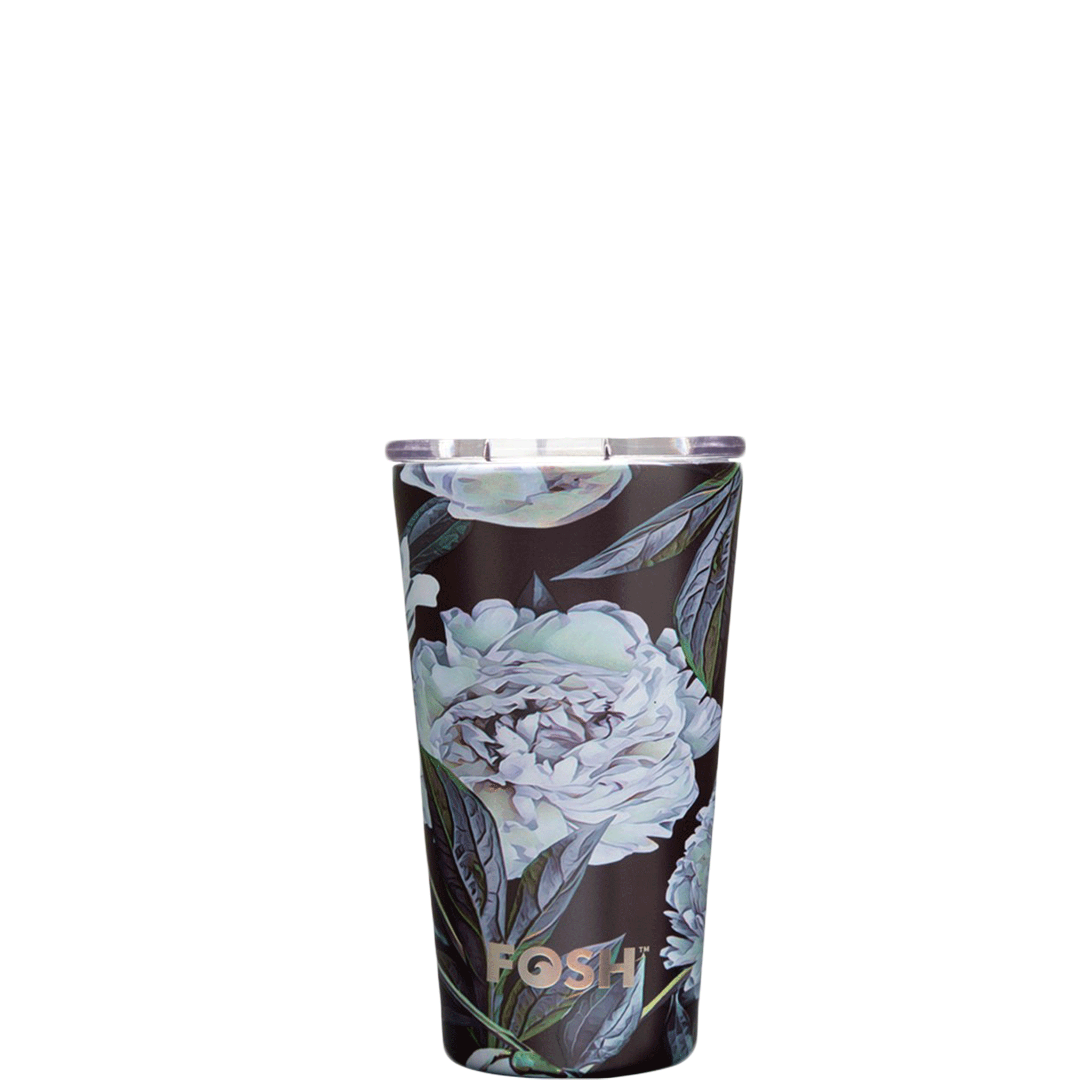 Floral Print Coffee Cup | Peony Reusable Insulated Coffee Cups | FOSH