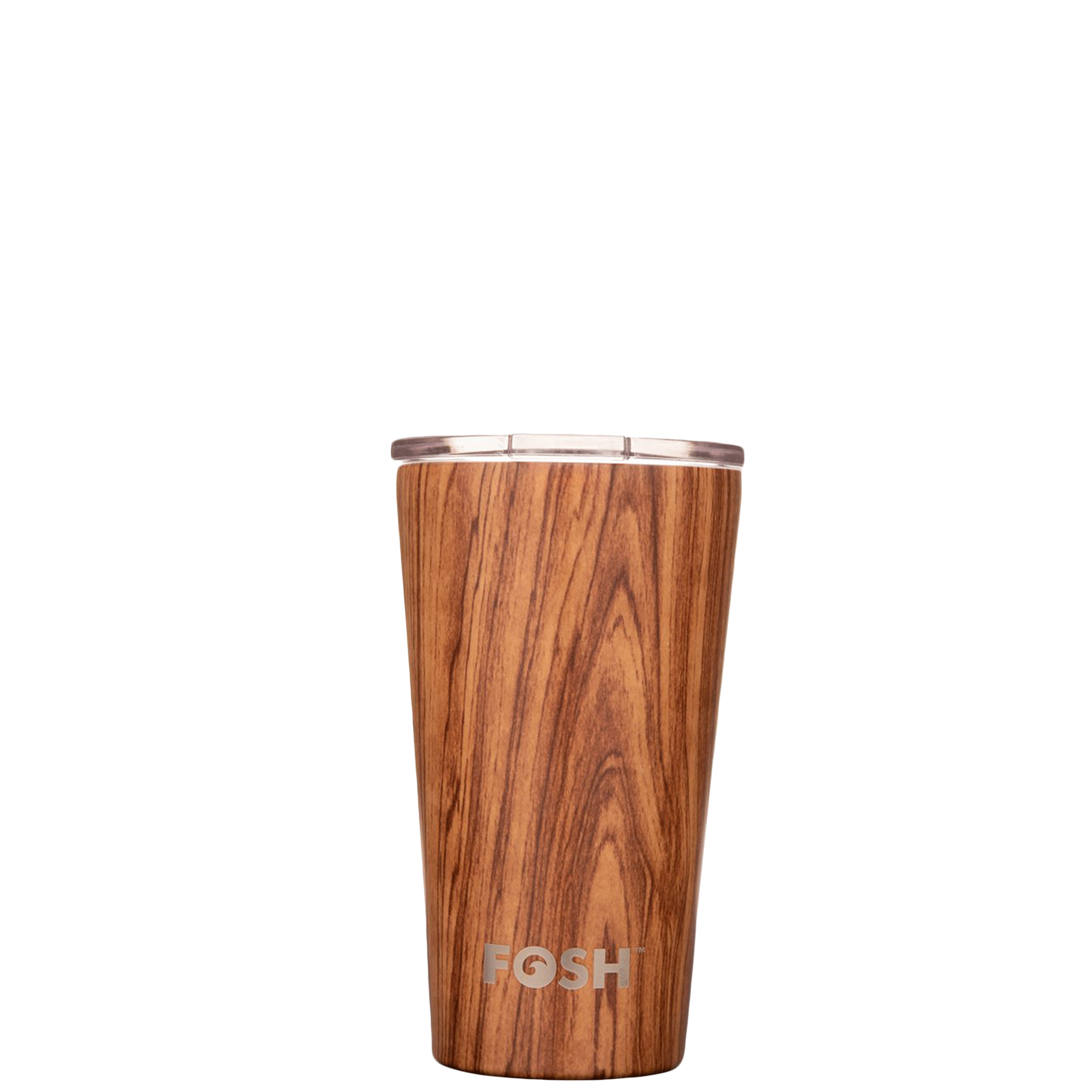 Wood Print Coffee Cup | Printed Reusable Insulated Coffee Cups | FOSH